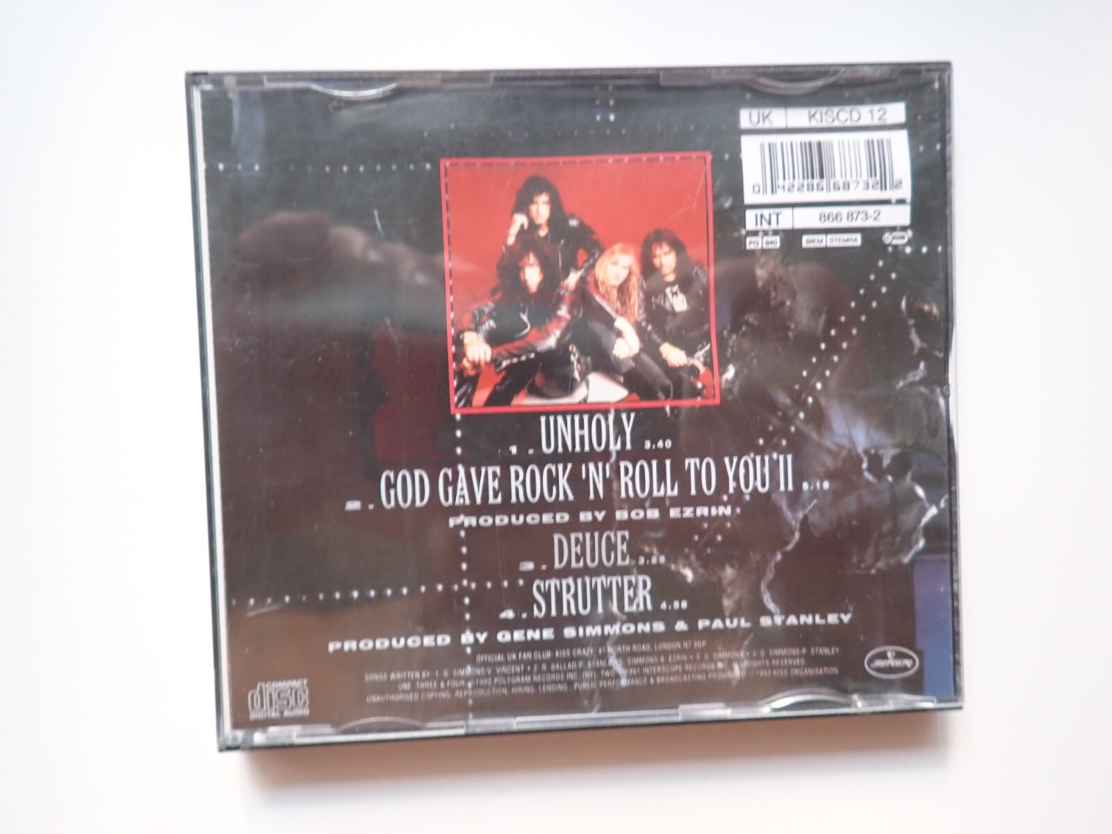 KISS - UNHOLY CD SGL ONE CD 1992 EU | eBay Australia