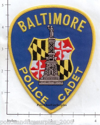 Maryland - Baltimore MD Cadet Police Dept Patch v2 | eBay