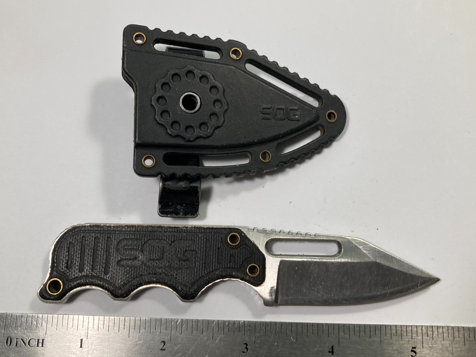 SOG Instinct Mini Knife with Sheath - SOG Tactical Mini Fixed Blade ...