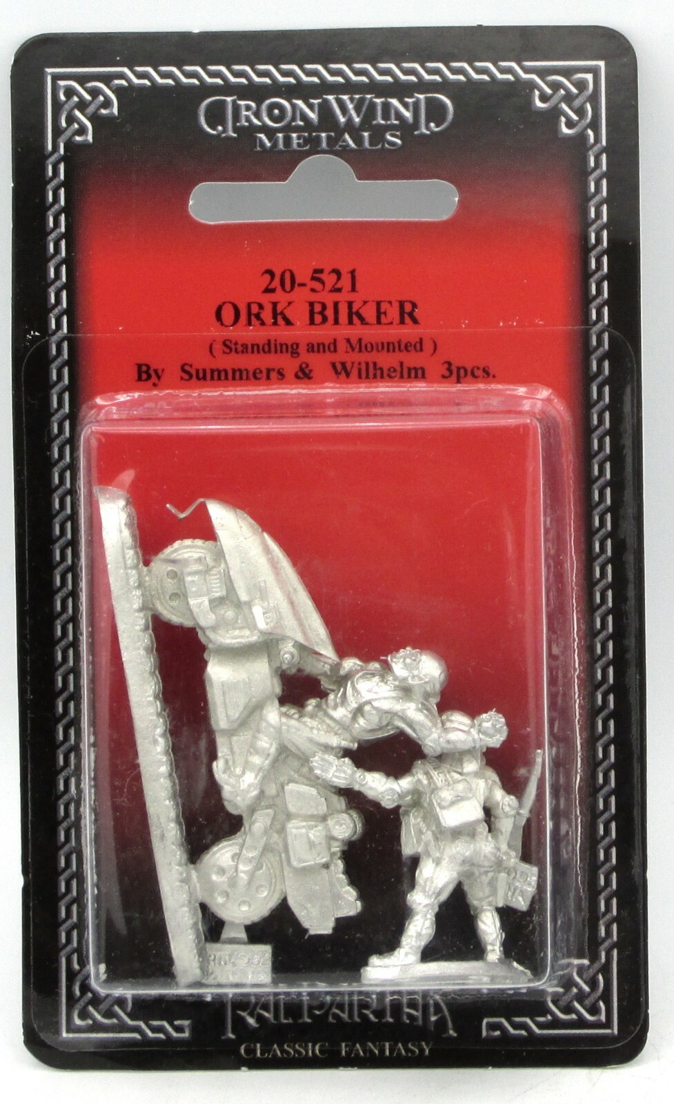 Ral Partha 20-521 Ork Biker [Standing & Mounted] (Shadowrun) Orc Gang ...