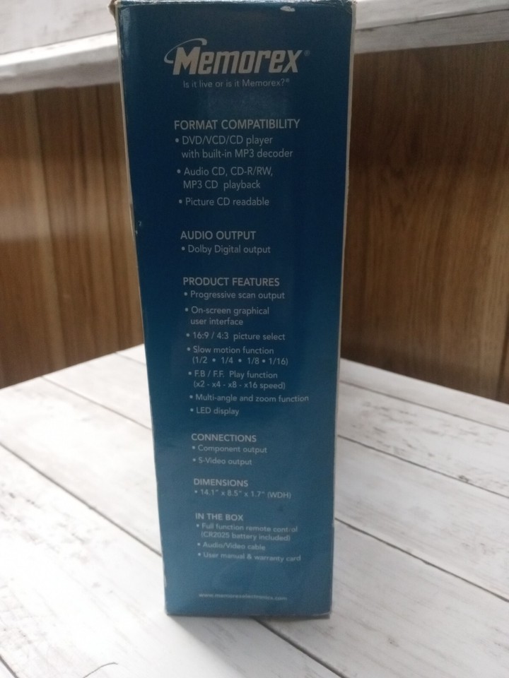 Memorex MVD2040 DVD Compact Disc Player DolbyDigital MP3 Progressive ...