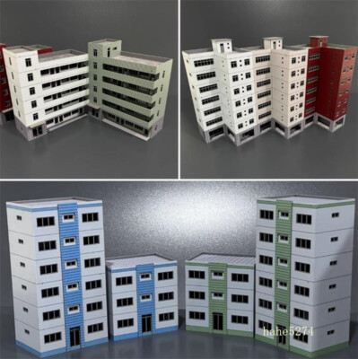 1/87 HO Scale City Scene Building Ensemble Plastic Assembled Building ...