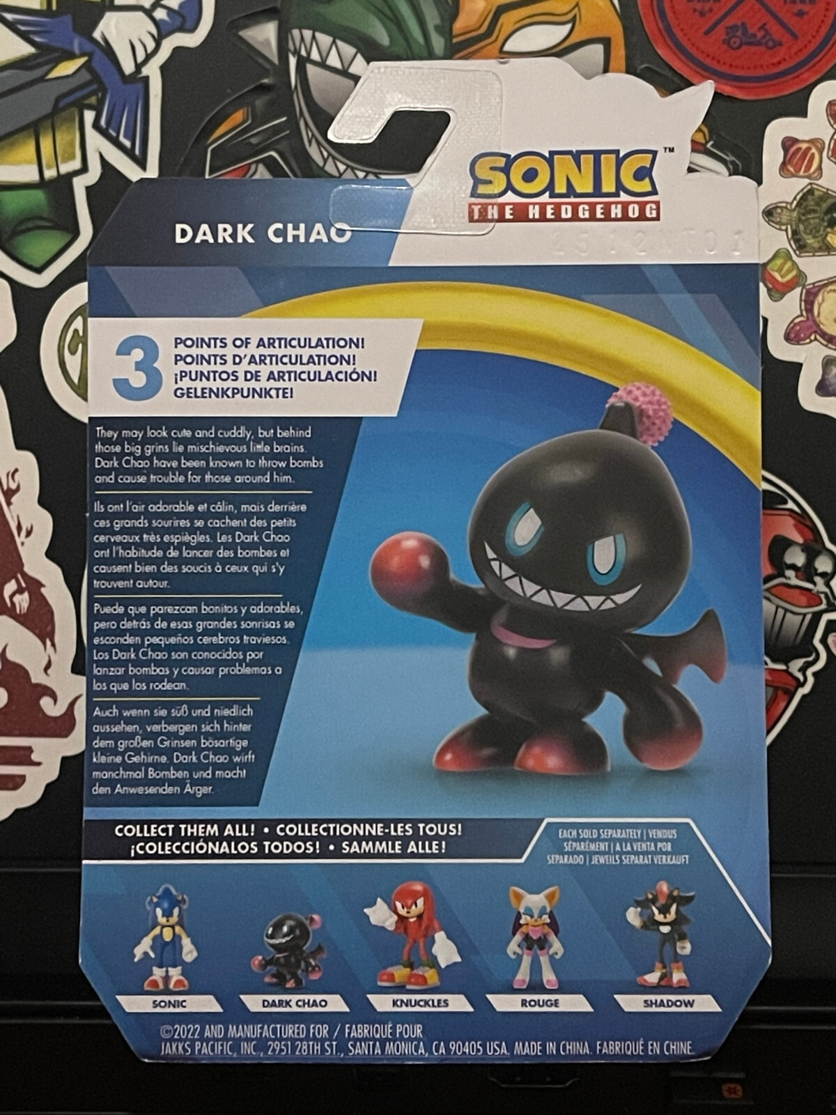 Jakks Pacific Sonic the Hedgehog Dark Chao 2.5 in Action Figure ...