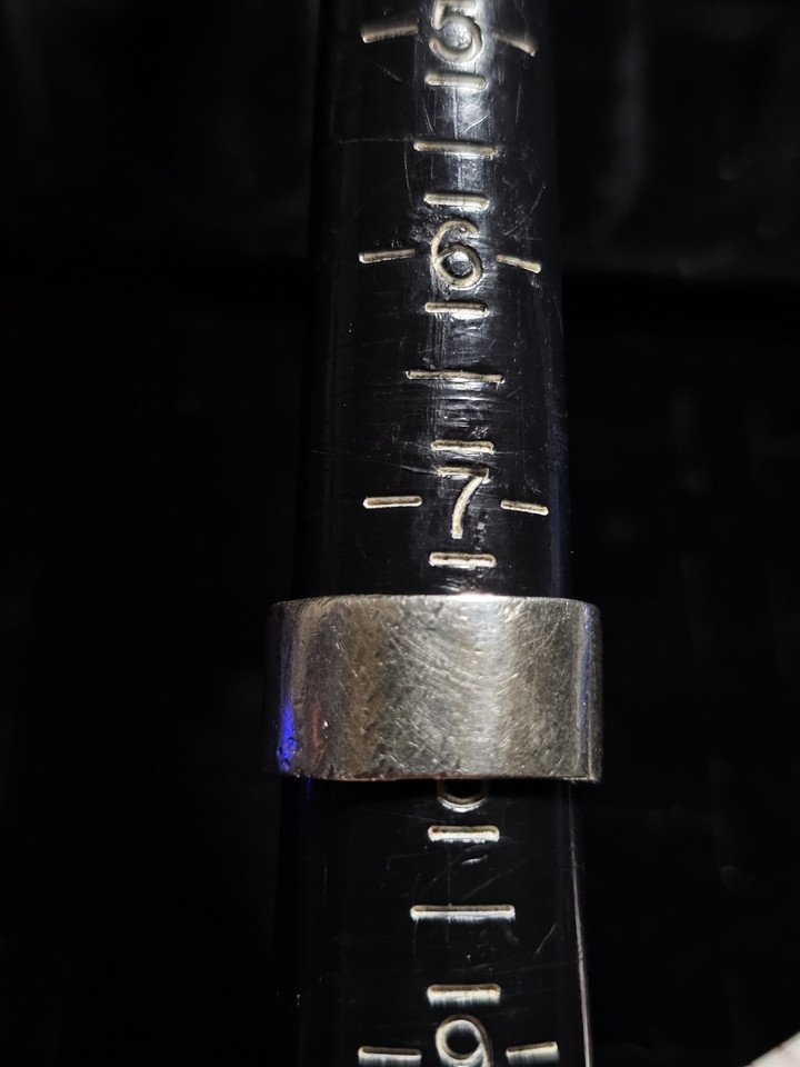 Modern Sterling Silver Art Deco Fish Wave/dots/points Band Sz 7.75 #S39 ...