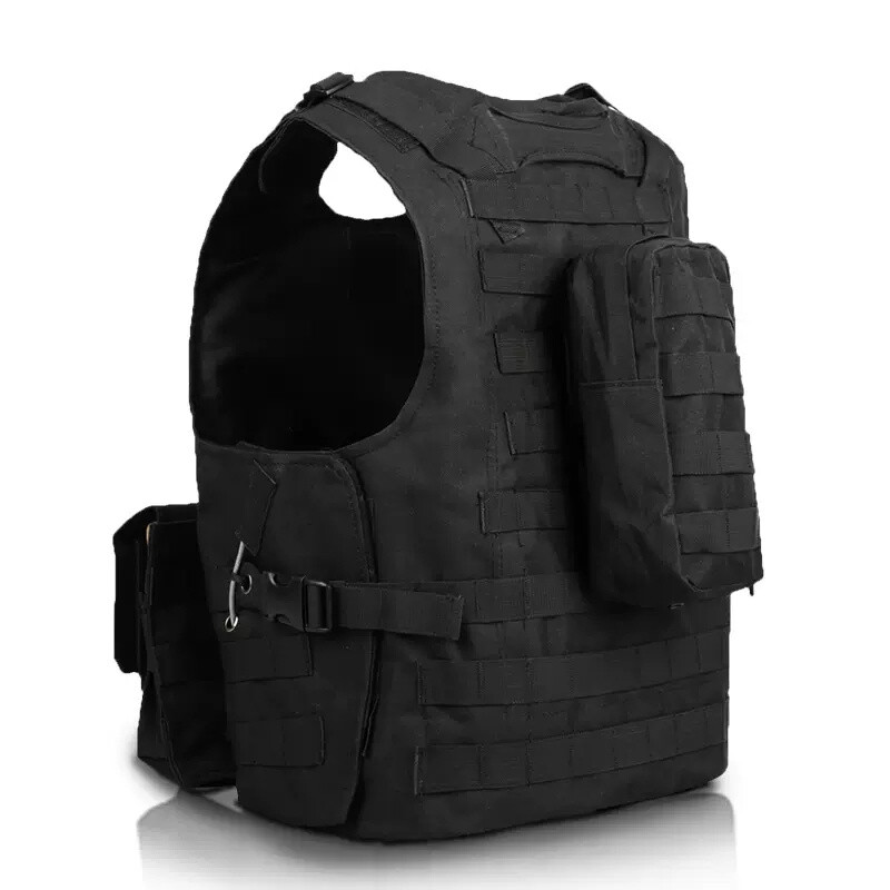 Military Fan Tactical Vest With Bulletproof Clothing Hanging On The ...