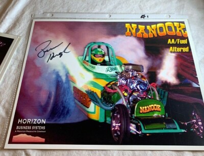 DRAG RACING 8X10 COLOR PHOTO RICK HOUGH "NANOOK" AA/FUEL SIGNED N 19 | eBay