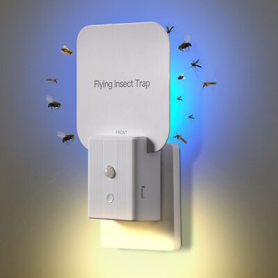Fly Trap Indoor- 2 in 1 Plug in Fly Trap with Auto Night Light, Fruit ...
