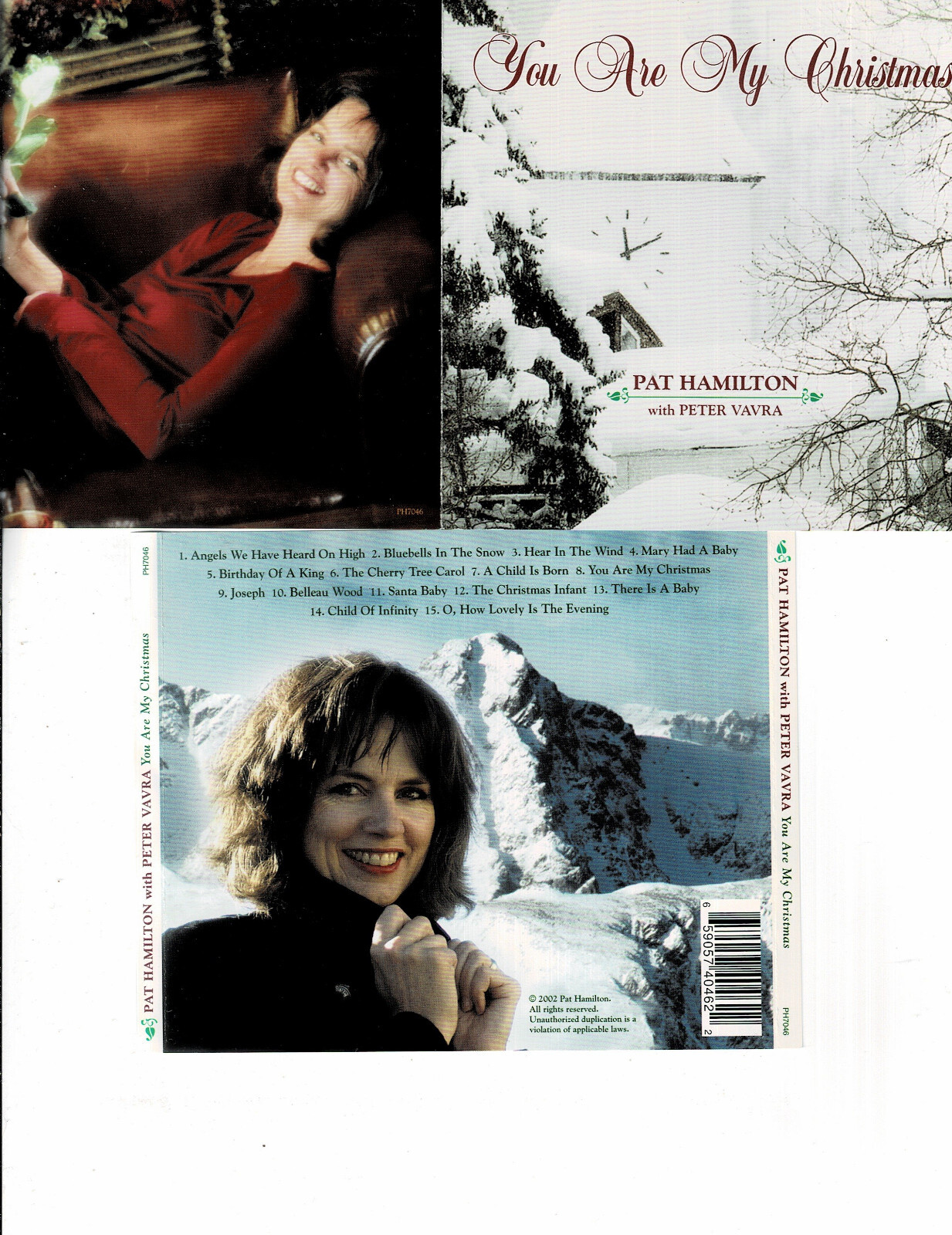 PAT HAMILTON with PETER VAVRA - YOU ARE MY CHRISTMAS (CD 2002) **15 ...