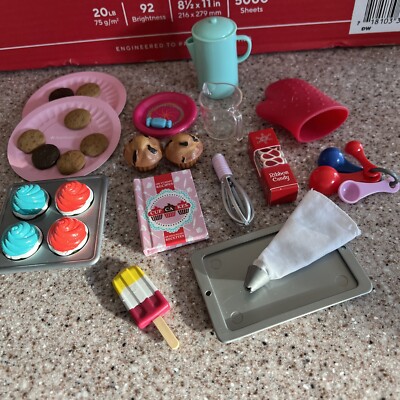 Our Generation 18" Doll Bake Me Cupcakes Baking tin whisk fits American ...
