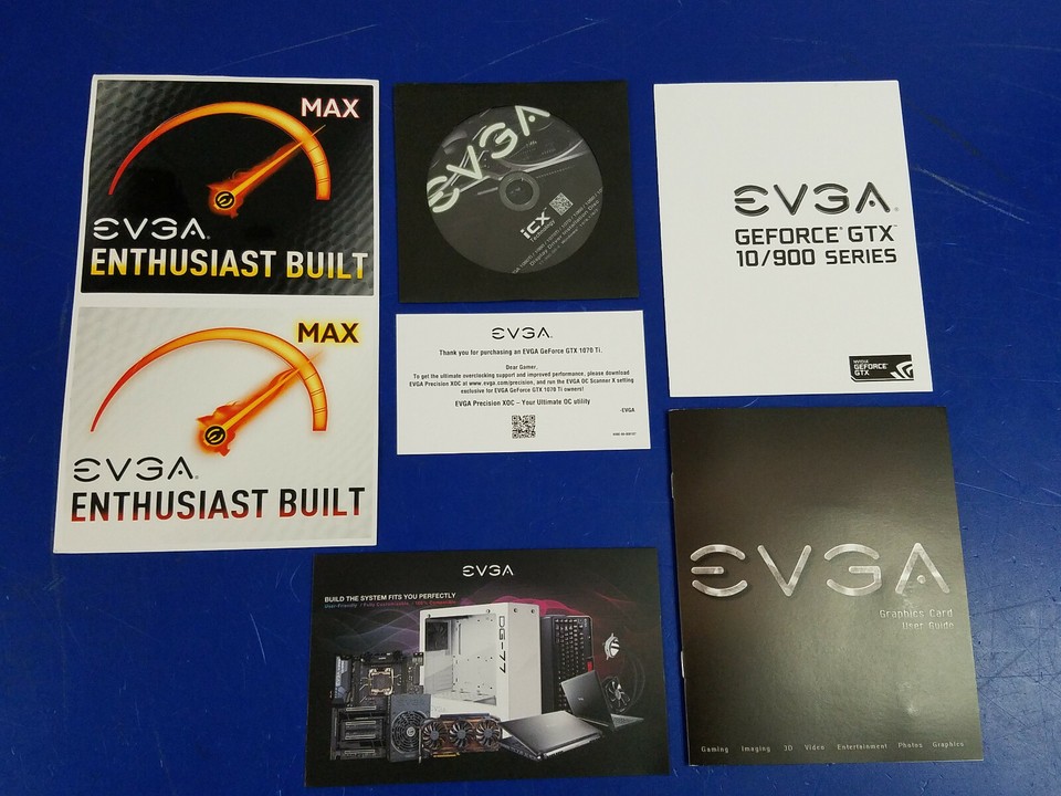 EVGA Decal Poster User Guide Set GEForce GTX 10/900 Series | eBay