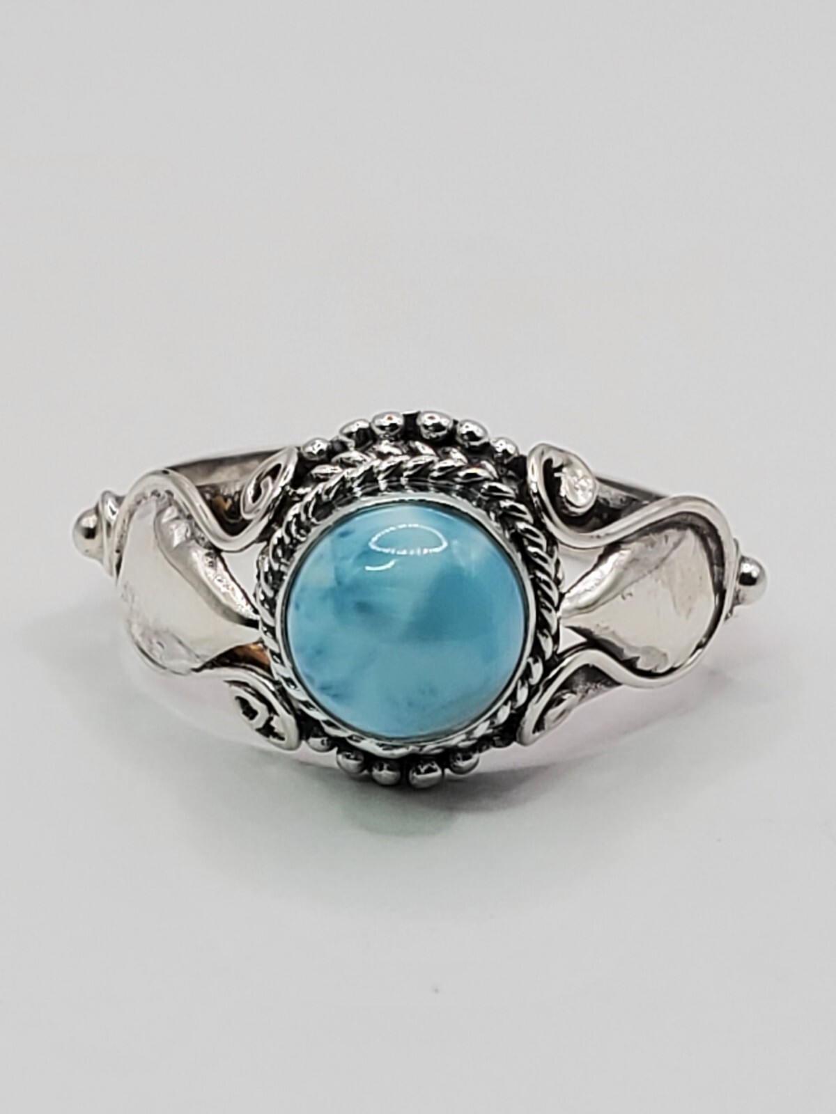 BALI LEGACY Larimar Ring in Sterling Silver 1.60 ctw. Size 8 | eBay