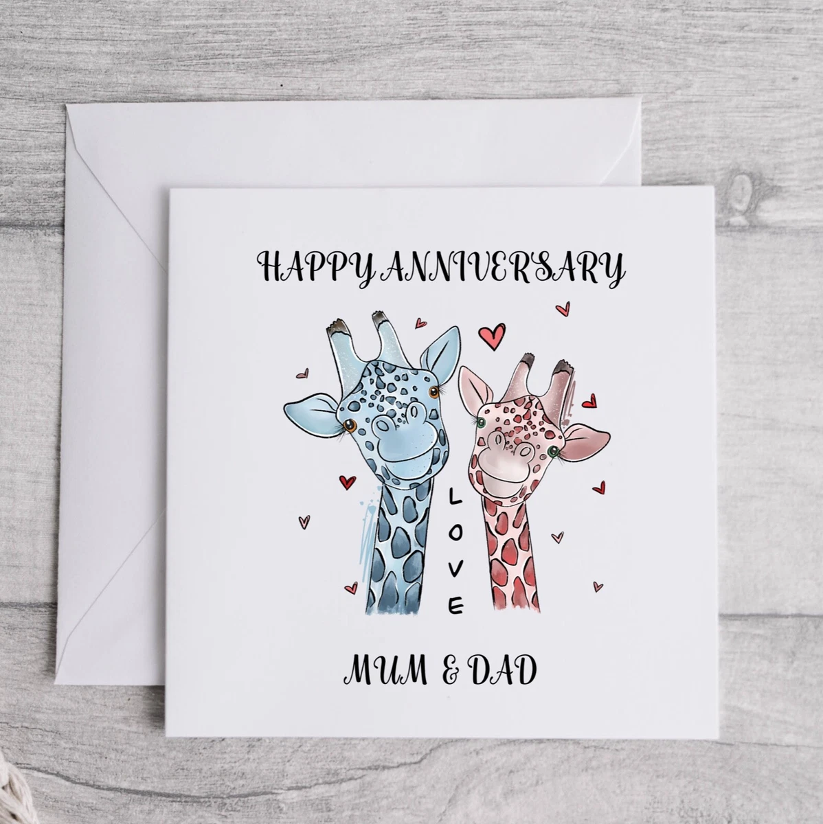 Handmade Anniversary Card For Parents