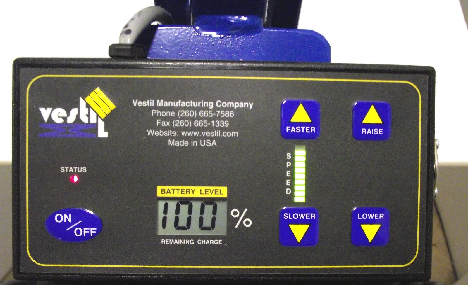 Vestil PEL-88 Steel Quick-Lift Table AC Charged Battery with 4 Month ...