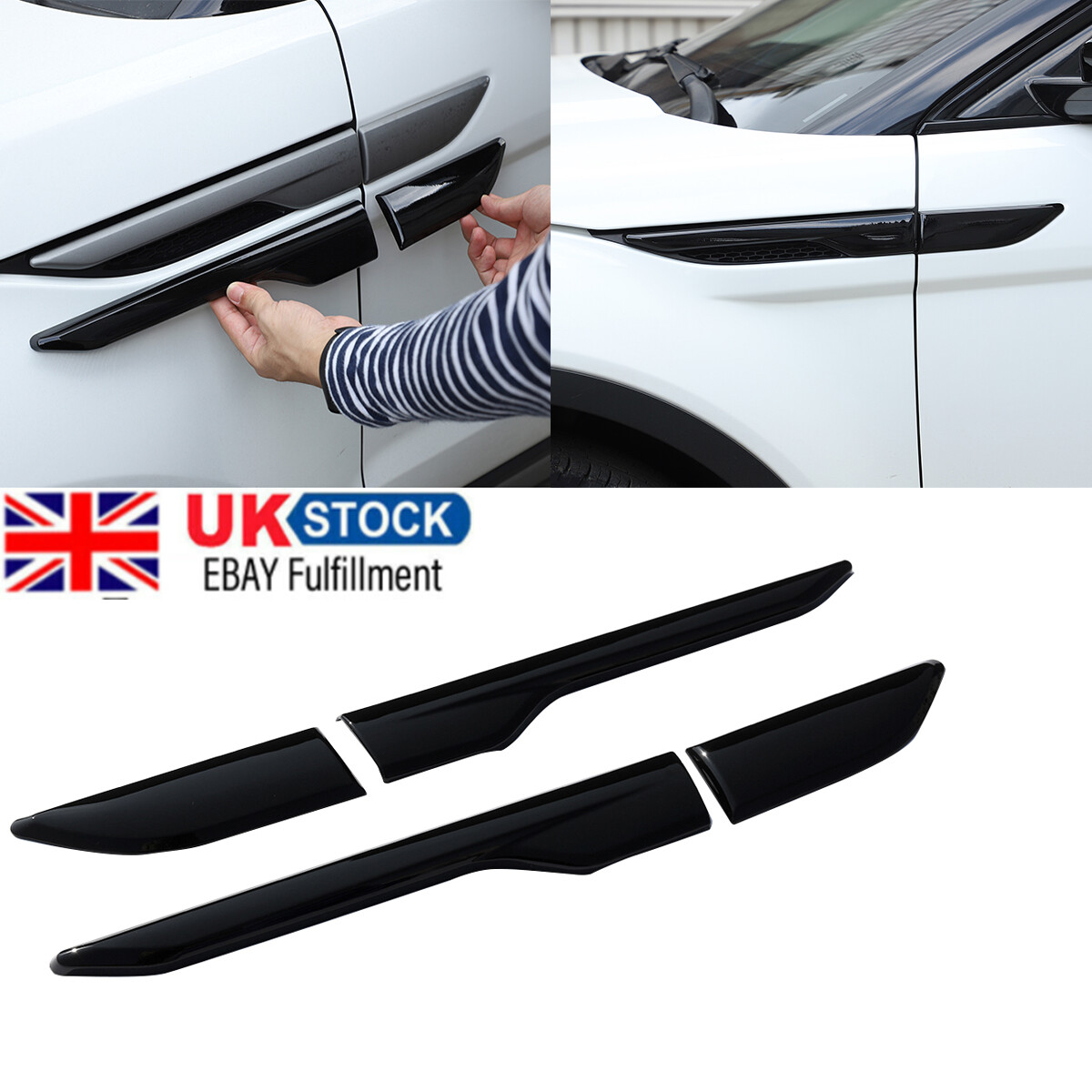 Side Fender Air wing Vent Cover Trim For Range Rover EVOQUE 2012-18 ...
