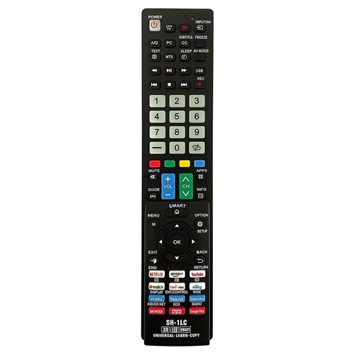 Replacement Remote For Most Sharp TV with Big Luminous Buttons | eBay