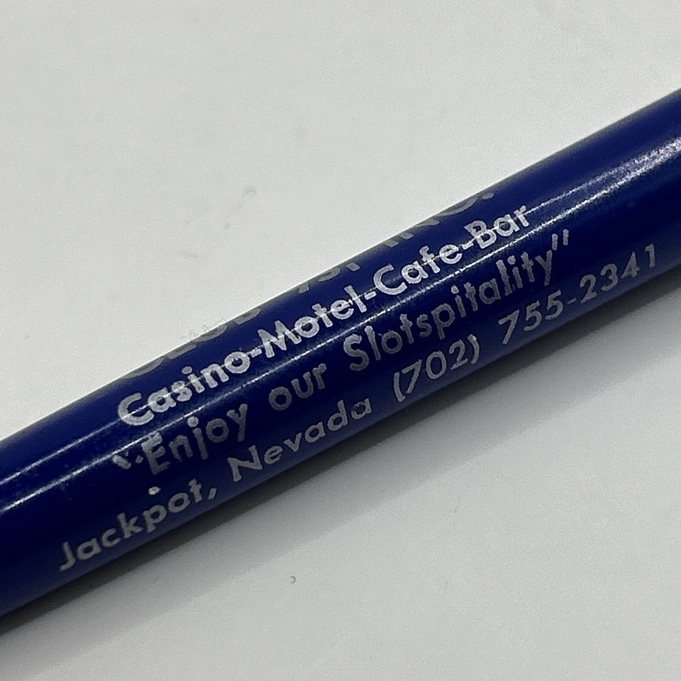 VTG Ballpoint Pen Barton's Club 93 Casino Motel Cafe Bar Jackpot Nevada ...