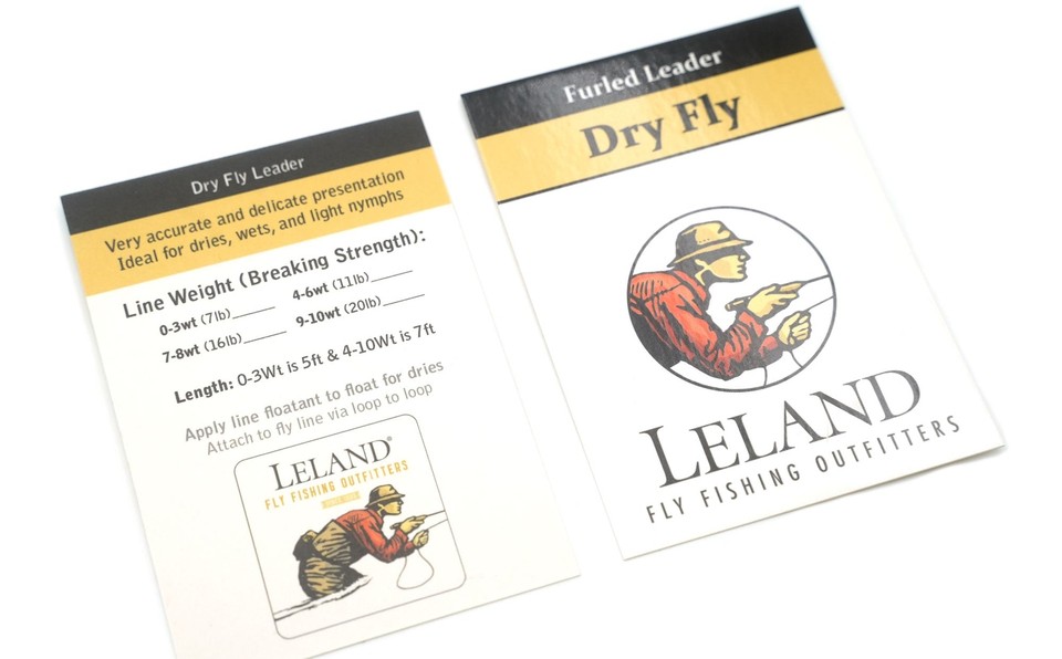 Leland Dry Fly Furled Leader Worlds Leading Dry Fly Leader | eBay