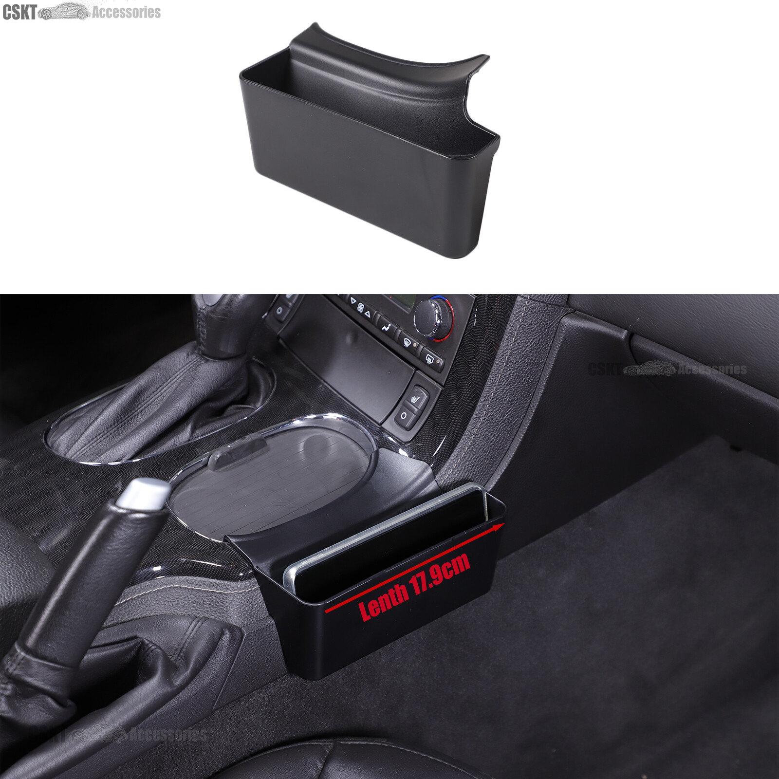 Passenger Side Storage Box Organizer Phone Holder Fit For Corvette C6 ...