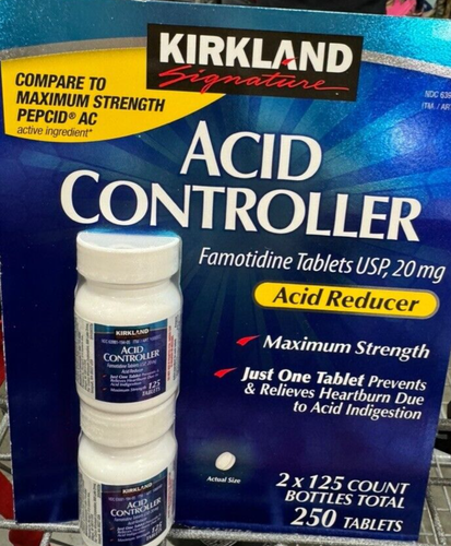 Kirkland Signature Acid Controller 20 mg 250 Tablets Famotidine | eBay