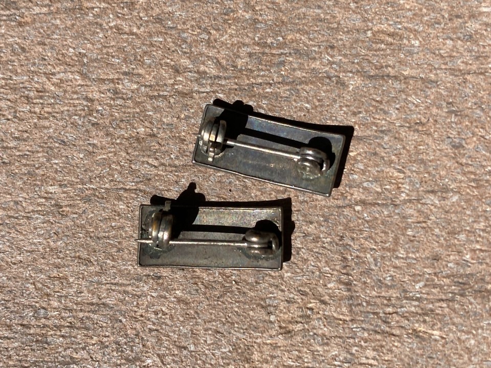 WW2 US Army 1st Lt. Lieutenant Bars Rank Insignia Set Shirt Size | eBay