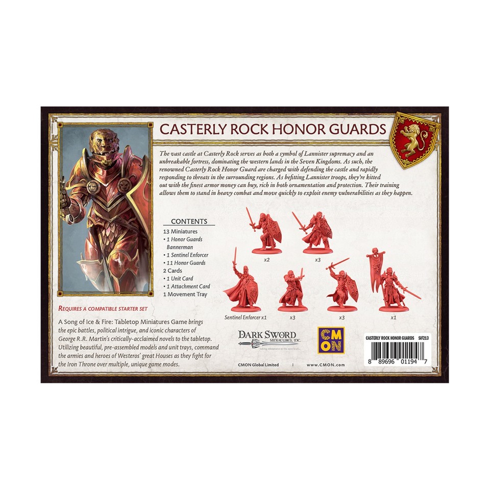 CMON Lannister Mini 28mm Casterly Rock Honor Guard SW (New) | eBay