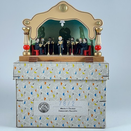 Vintage DREGENO Erzgebirge Mini Wood Orchestra Bandstand GDR East ...
