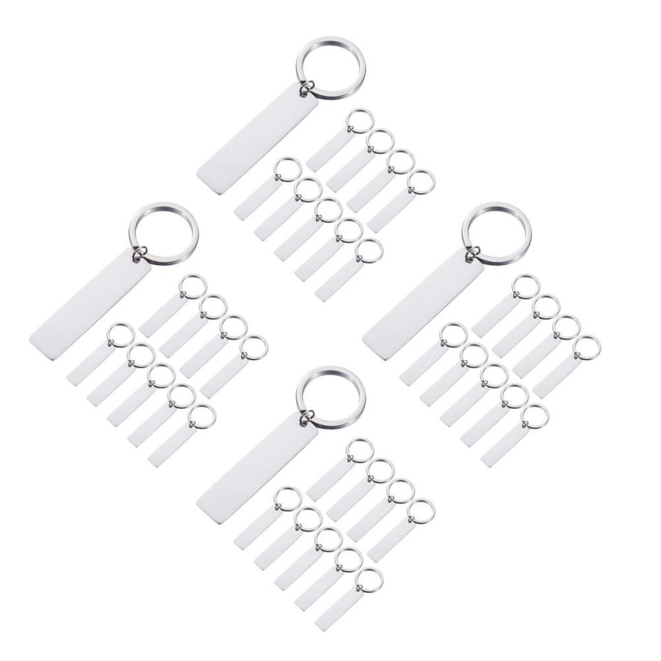 10 Pcs Diy Craft Tags Number Key Engraved Blank Decorative Rings | eBay UK