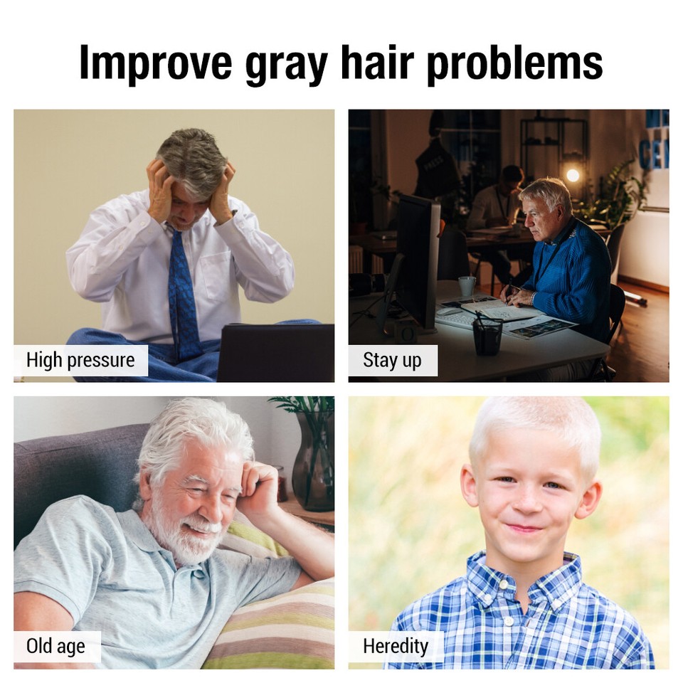 4x Gray Gone Soap - Gray Gone Bar Shampoo, Gray Hair Coverage Soap for ...