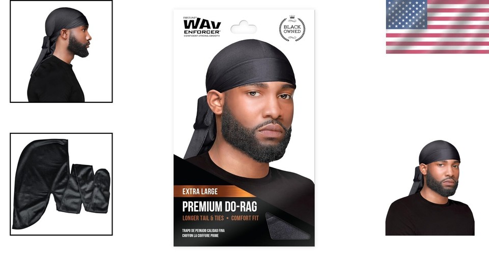Do-Rag with Extra Large Band: Optimal Moisture Retention & Style ...