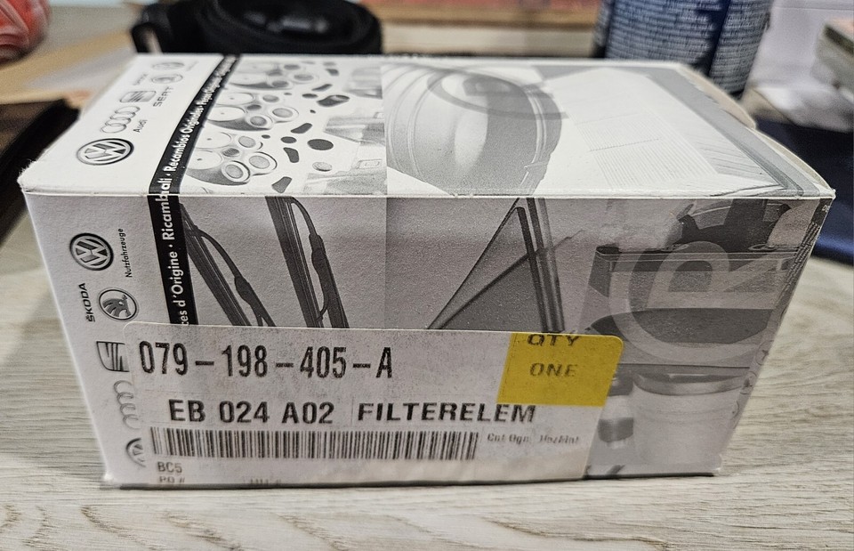 New Genuine Audi Part Filterelem 079198405A / 079-198-405-A OE Oil ...