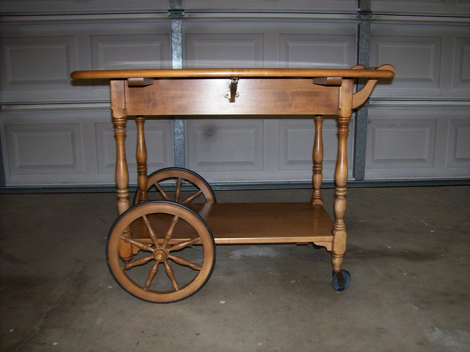 Ethan Allen Maple Tea Cart | eBay