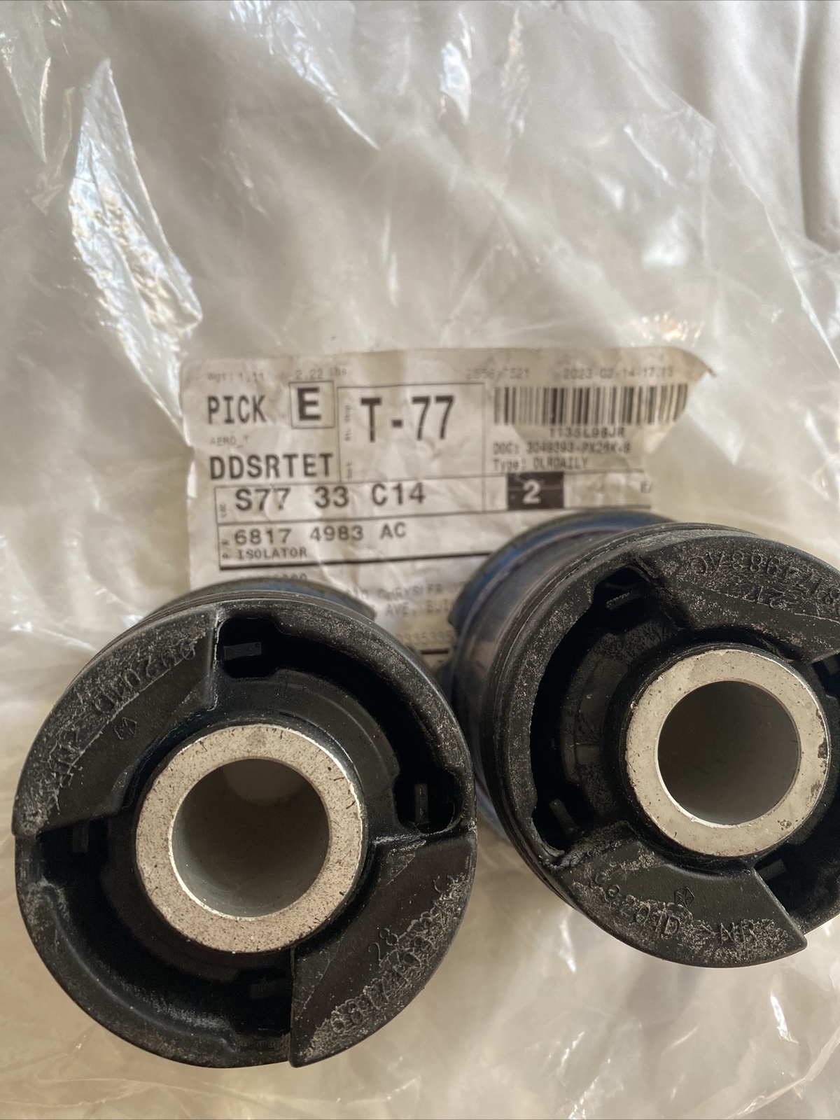 Genuine Mopar Cradle Isolator 68174983AC PACK OF 2 - BOTH INCLUDED | eBay