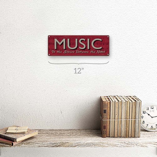 Music Metal Sign; Wall Decor for Studio or Office | eBay