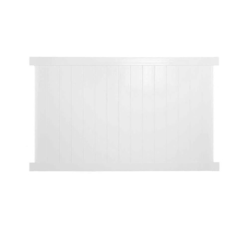 Weatherables Vinyl Privacy Fence Panel Kit 8' x 4' White Framed UV ...