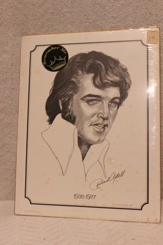 1977 Sealed “Remember Me” Elvis Presley Portrait 10x13 by Richard ...