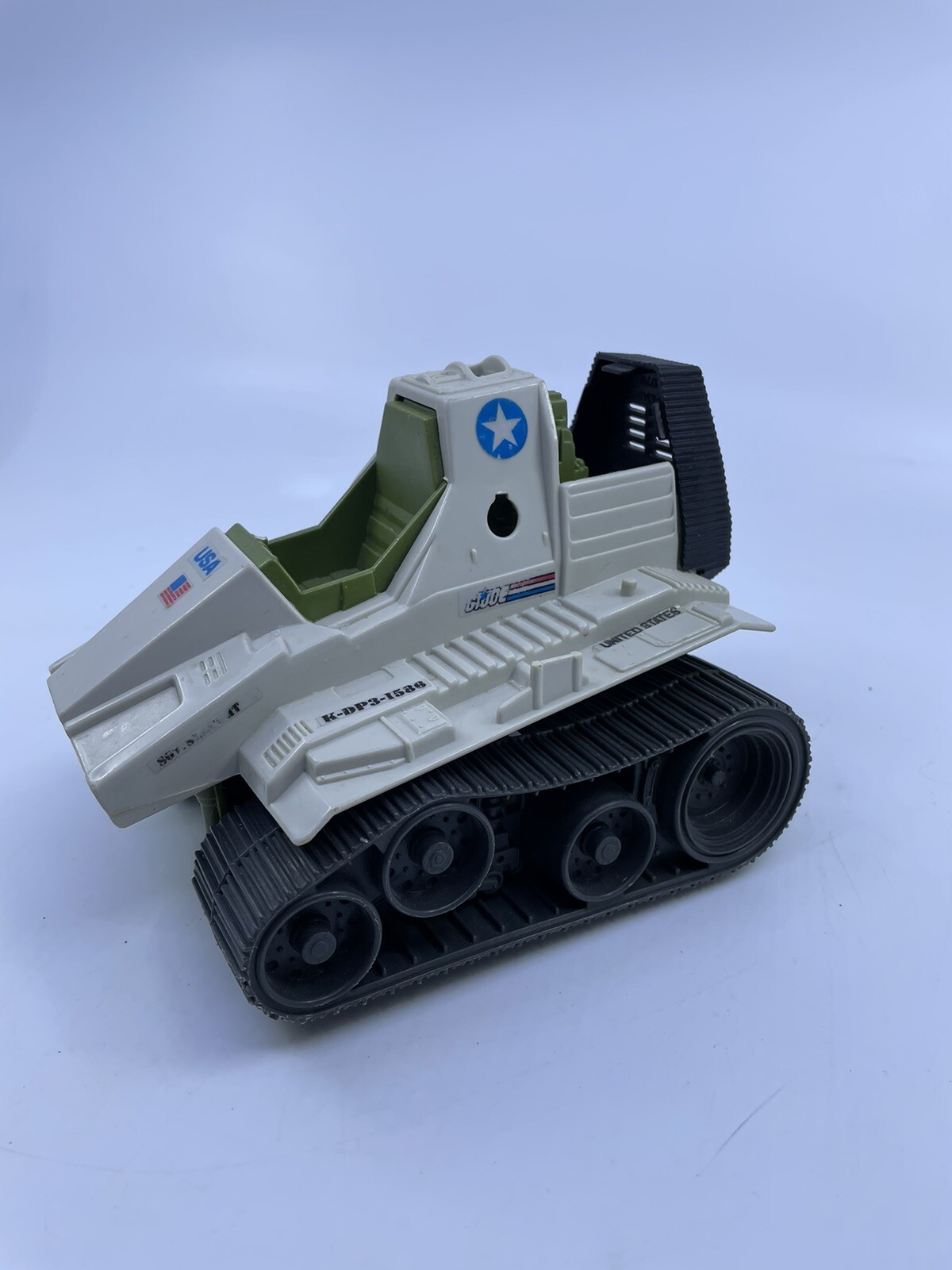 Vintage 1986 GI Joe ARAH Sgt. Slaughter TRIPLE T Tank Vehicle Broken P2 ...