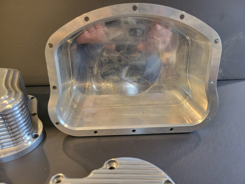 Harley Panhead Set T6061 Billet Aluminum Milled Top Cover W Cam Cover ...