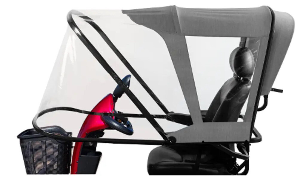 Mobility Scooter Rain Canopy MOVO All Weather Cover - Sun Shade Wind ...