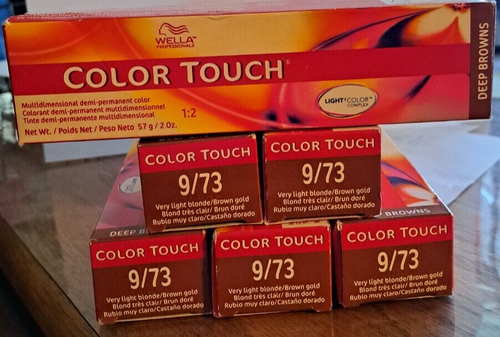 6-PACK Wella Color Touch 9/73 Deep Browns Demi-Permanent Hair Color, 2 ...