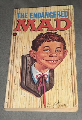 MAD Magazine Paperback Book: #65 The Endangered COMIC HUMOR Warner VTG ...