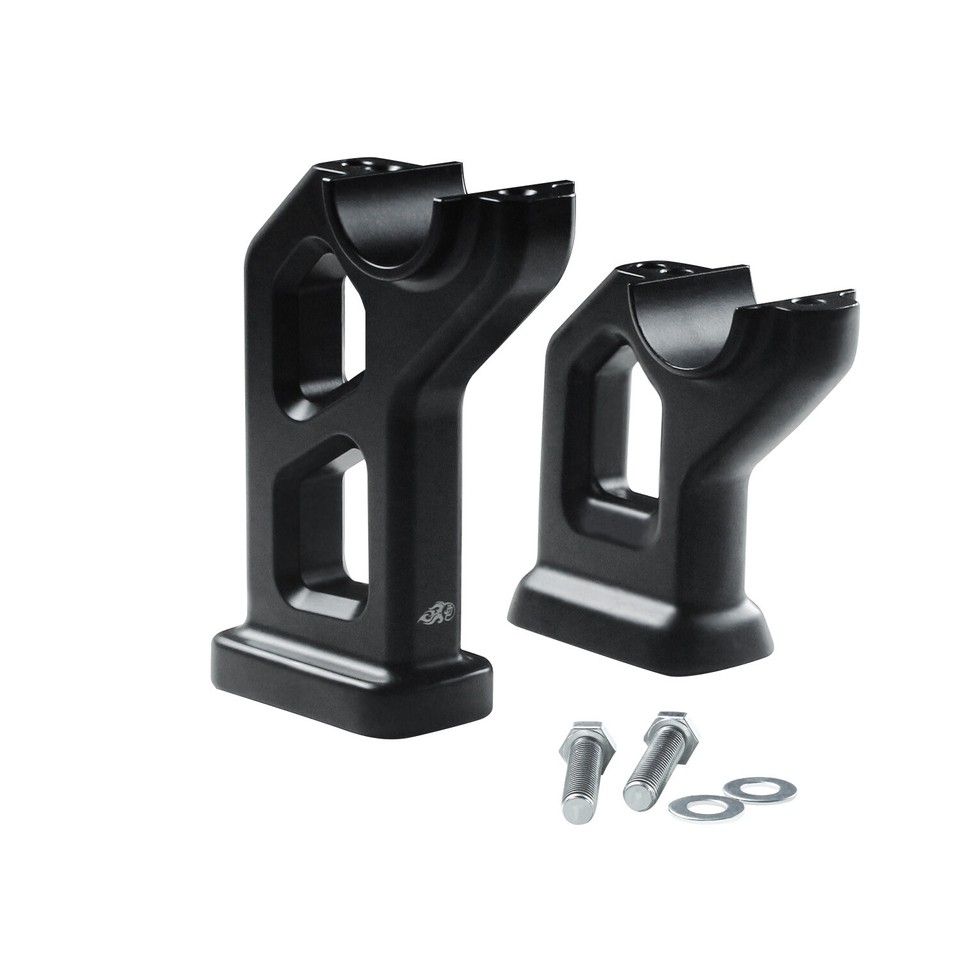5.0"Tall Black Handlebar Risers Kit for Harley 18-24 Softail FXFB FXFB ...