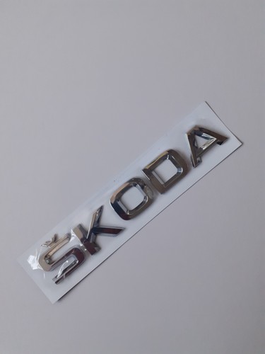Skoda SKODA Silver Badge lettering High Quality | eBay UK