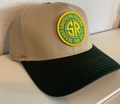 Cap / Hat -(Khaki/Green Mesh) Southern Railway (SOU) #9932G -NEW | eBay