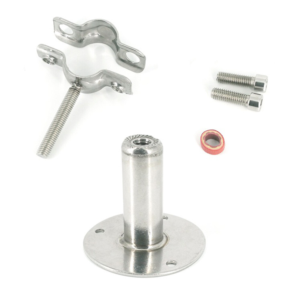 Adjustable Bracket Clamp Pipe Straps Wall Mount Ceiling Pipe Support SS ...