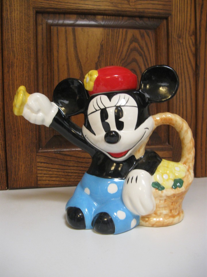 Disney Minnie Mouse Flower Basket Watering Can Pitcher -Treasure Craft ...