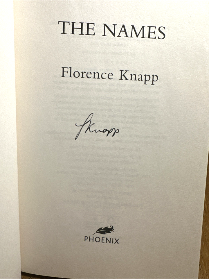 The Names by Florence Knapp SIGNED 2025 UK Limited Edition Proof ...