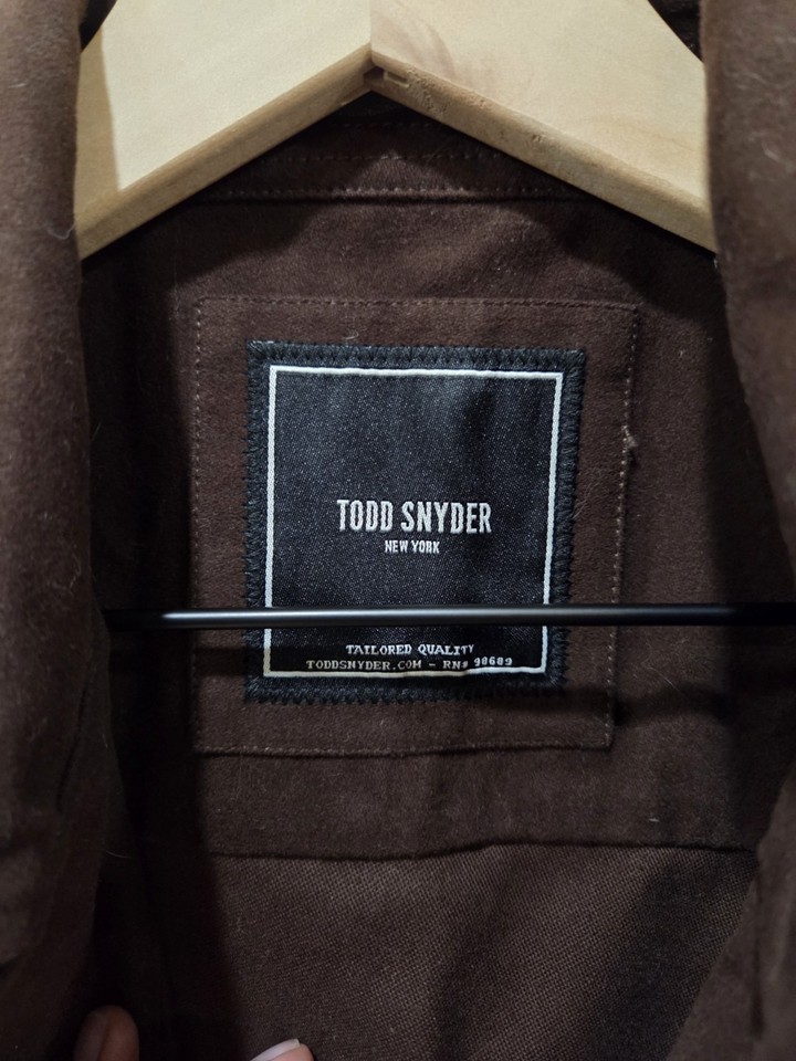 Todd Snyder Moleskin Overshirt Brown Men's Size Medium | eBay
