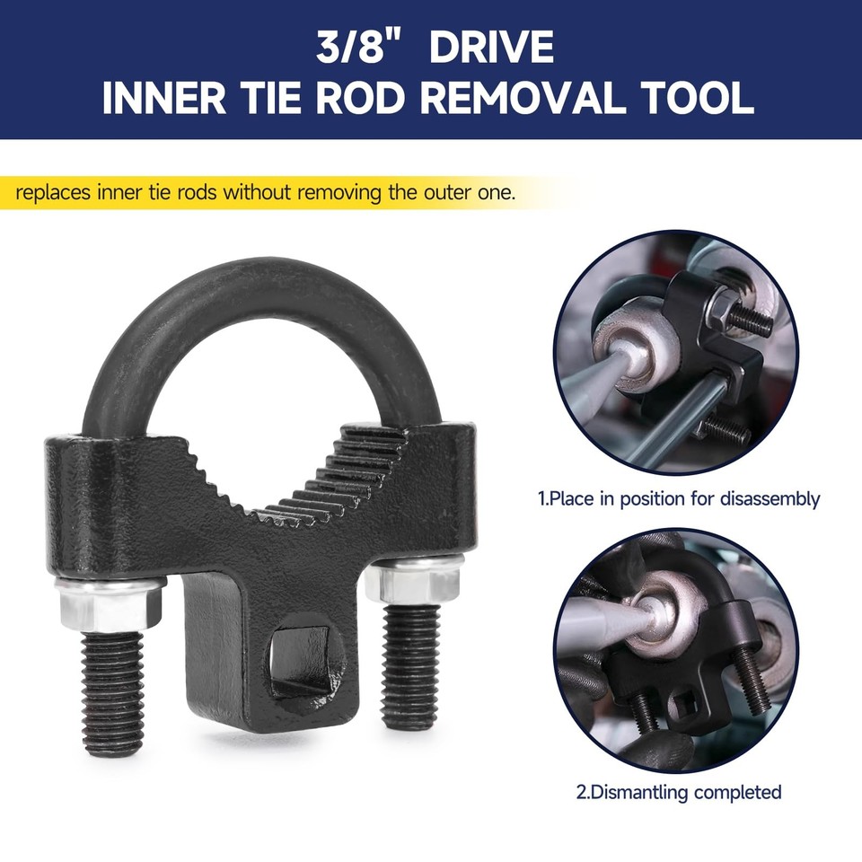 Inner Tie Rod Removal Tool Kit,Universal 3/8'' Inner Tie Rod U-Wrench ...