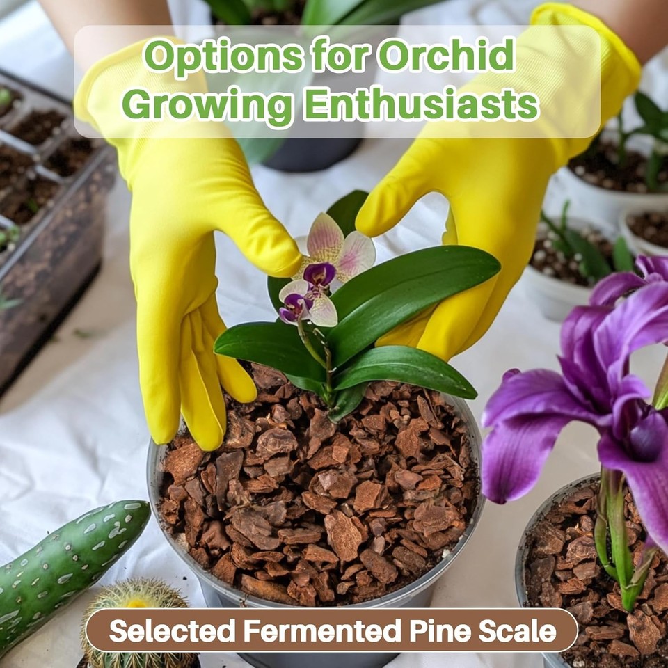 8OZ Orchid Bark Planting Soil - Sukh Orchid Potting Mix Horticultural Cypress Mu | eBay