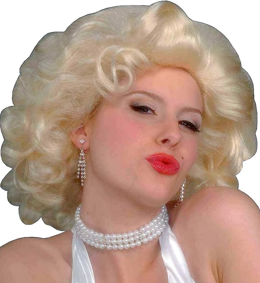 Movie Star Kit Celebrity wig necklace earrings 50s pop movie model ...